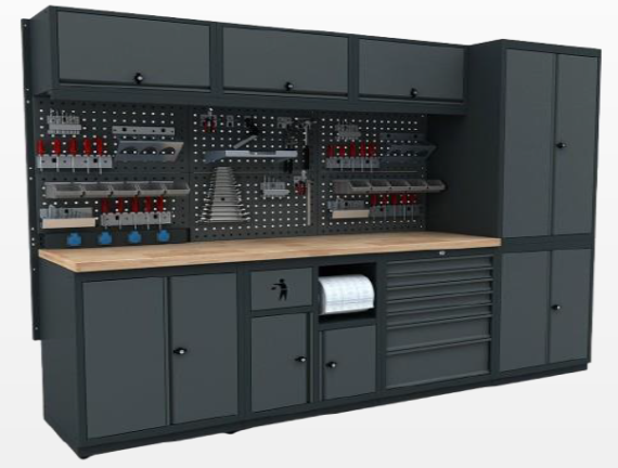 MOBILIER GARAJ 4 SECȚIUNI - shop.garageassist.ro